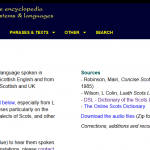 Mind yer Language? – Ma vyce on Omniglot’s Usefae Scots Phrases site!